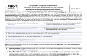 4506-T Form 2023 - Request for Transcript of Tax Return