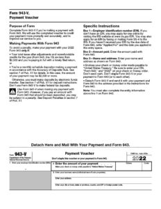 943 Form 2023, Employer’s Annual Federal Tax Return for Agricultural ...
