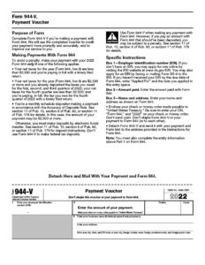 Form 944 2023, Employer's Annual Federal Tax Return