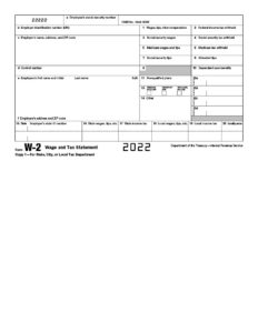 IRS W-2 Form 2022 Printable | IRS Tax Forms 2025