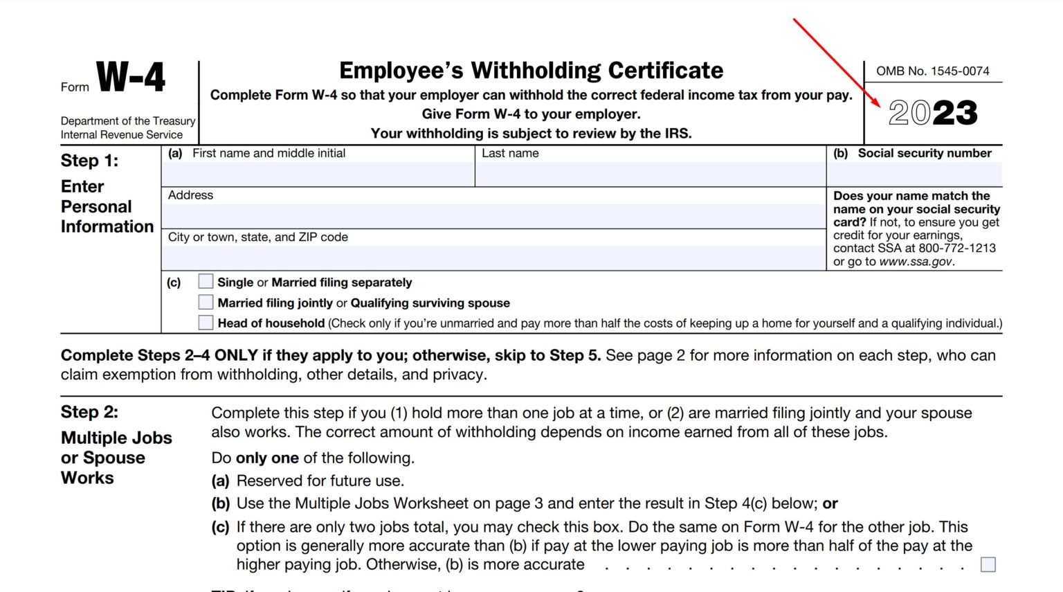 IRS W-4 Form 2023 - Everything You Must Know About W4 Form