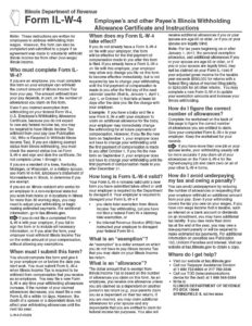 Illinois W4 Form 2023 Printable - IL W-4 Withholding 2023