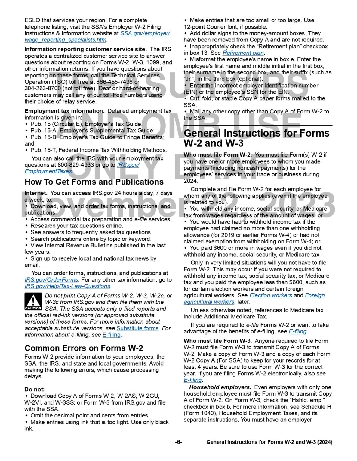 W2 Form 2024, Wage and Tax Statement - IRS Tax Forms 2024