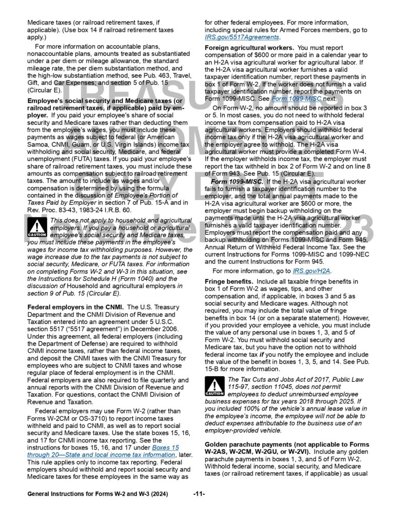 W2 Form 2024, Wage and Tax Statement - IRS Tax Forms 2024