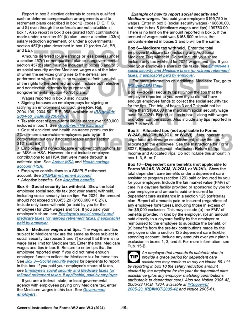 W2 Form 2024, Wage and Tax Statement - IRS Tax Forms 2024