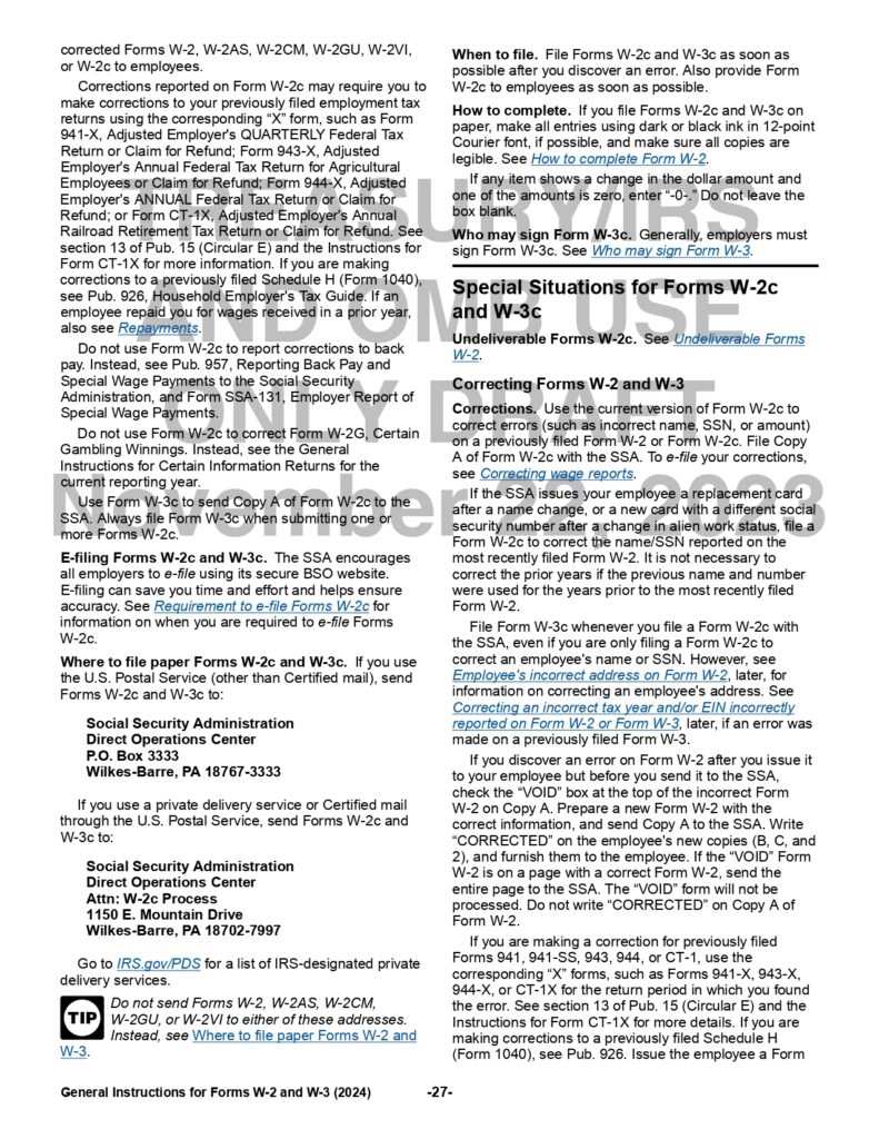 W2 Form 2024, Wage and Tax Statement - IRS Tax Forms 2024