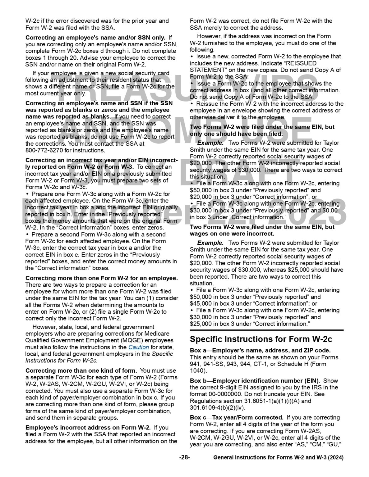 W2 Form 2024, Wage and Tax Statement - IRS Tax Forms 2024