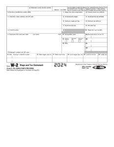 W2 Form 2024 Printable - IRS Tax Forms 2025