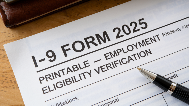 I-9 Form 2025 Printable – Employment Eligibility Verification | IRS Tax Forms 2025