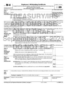 W4 Form 2025 Printable – Employee’s Withholding Certificate | IRS Tax ...
