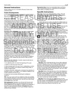 W4 Form 2025 Printable – Employee’s Withholding Certificate | IRS Tax ...