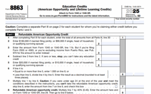 IRS Form 8863 - Education Credits