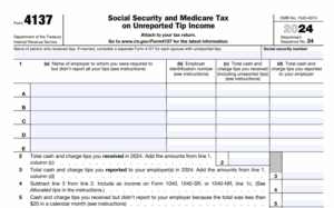 IRS Form 4137 - Social Security and Medicare Tax