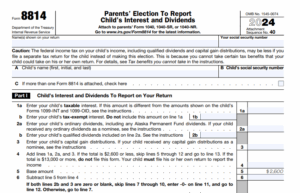 IRS Form 8814 - Parents' Election to Report Child's